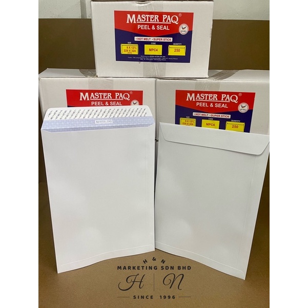 [100% Original] Envelope Master Paq A4 Size Butterfly White Envelope 9 ...