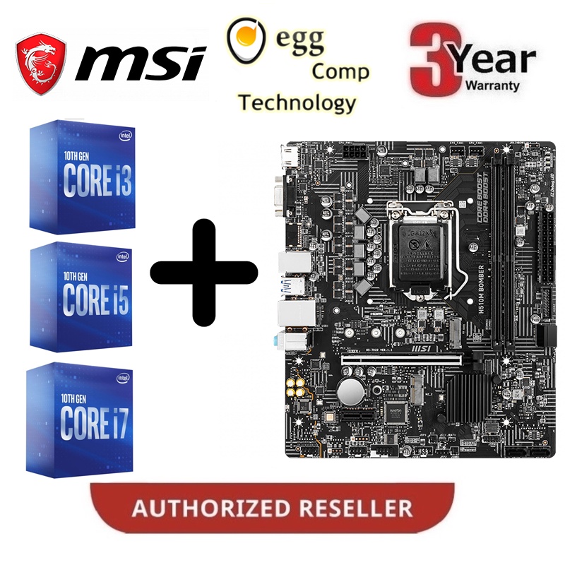 INTEL I3/I5/I7 10TH GEN + H510M BUNDLE | Shopee Malaysia