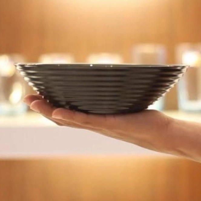 HITAM Luminarc BLACK SALAD BOWL 20CM/RAMEN BOWL/DINNER BOWL | Shopee ...