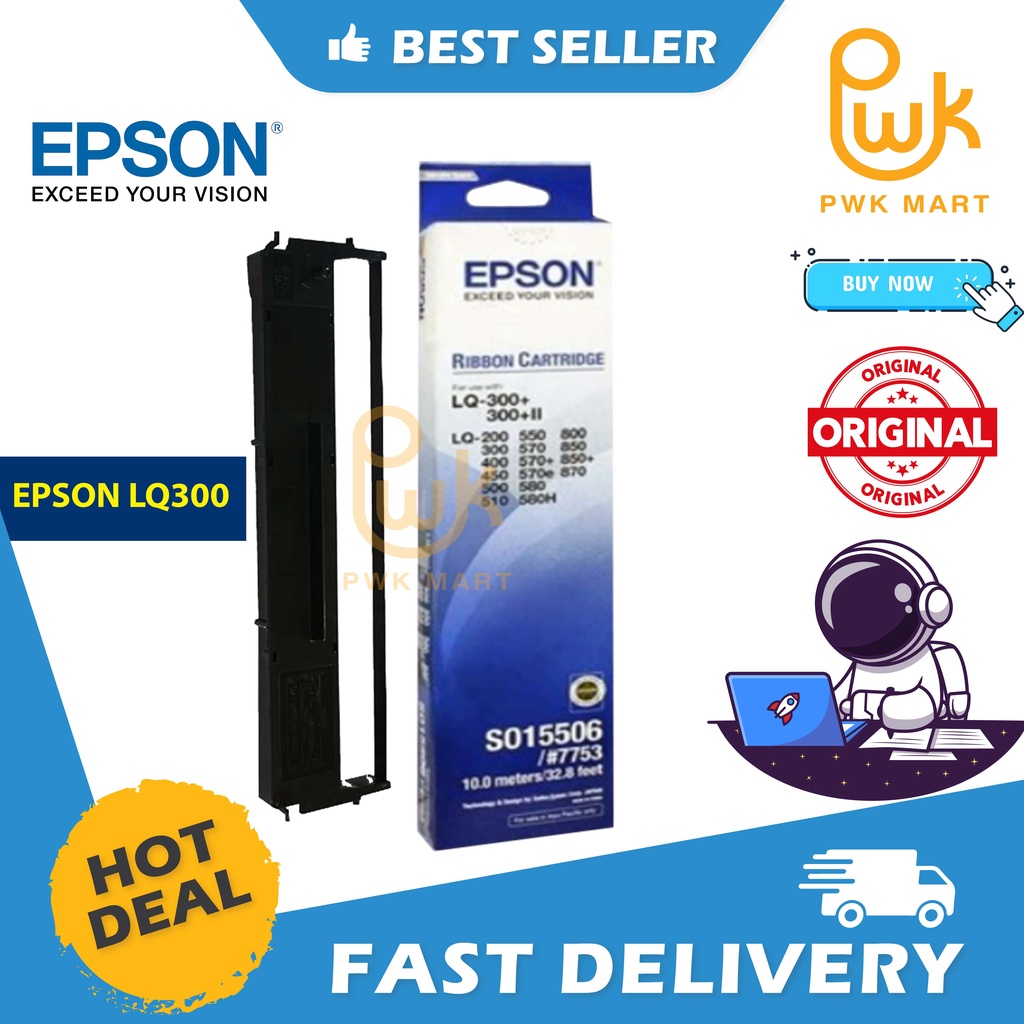 🔥100% Original🔥Epson LQ300+/300+II S015506 Printer Ribbon | Shopee Malaysia