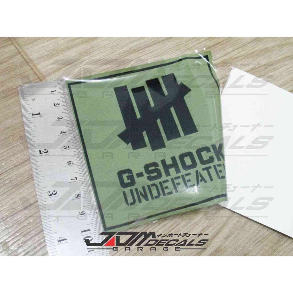 G-Shock Undefeated Window Decal Sticker | Shopee Malaysia