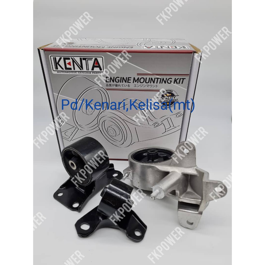 PERODUA KENARI /KELISA MANUAL-3 BIJI PERKOTAK ENGINE MOUNTING KIT SET ...