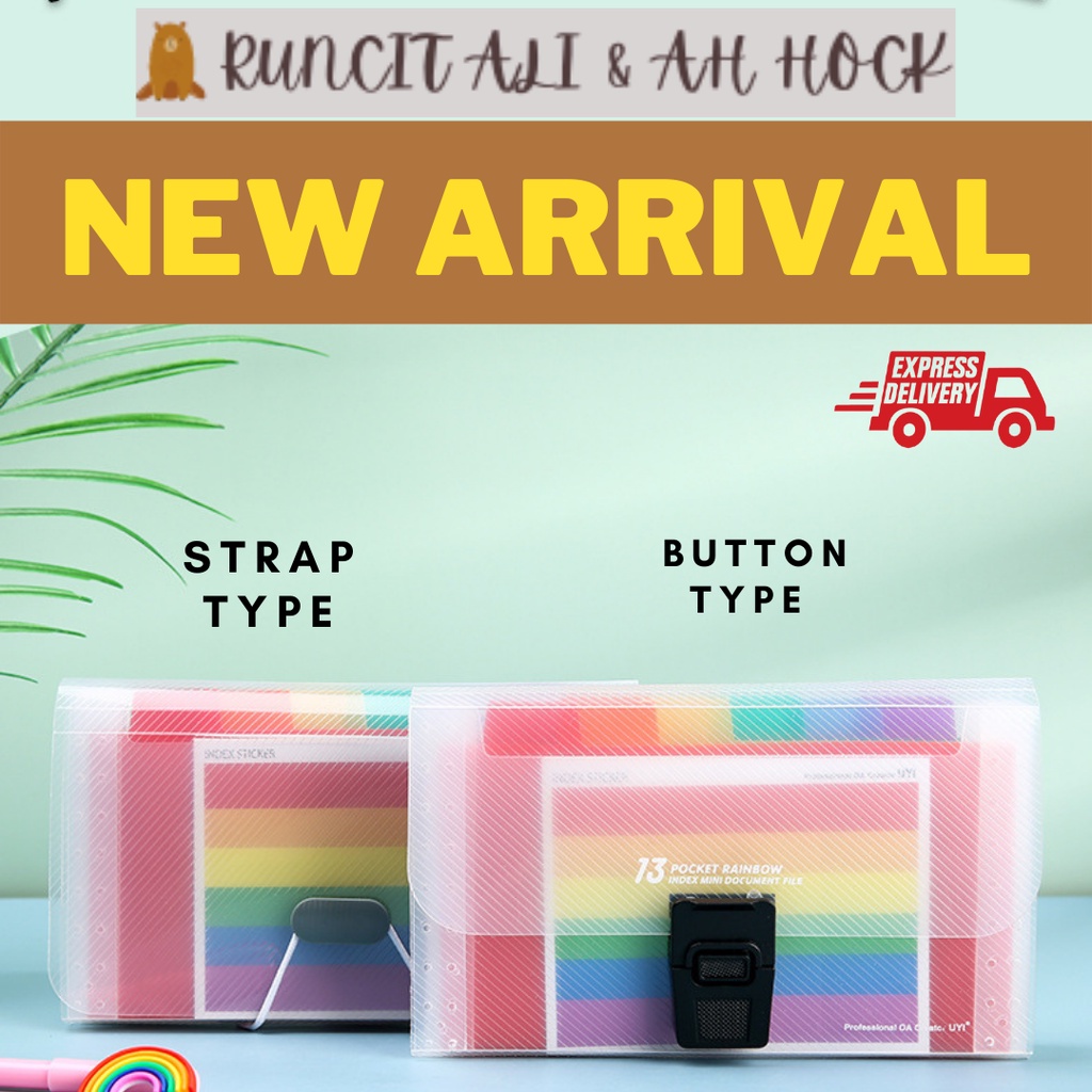 🔥READY STOCK🔥13 Pocket Expandable File Folder A6 Expanding Organizer ...