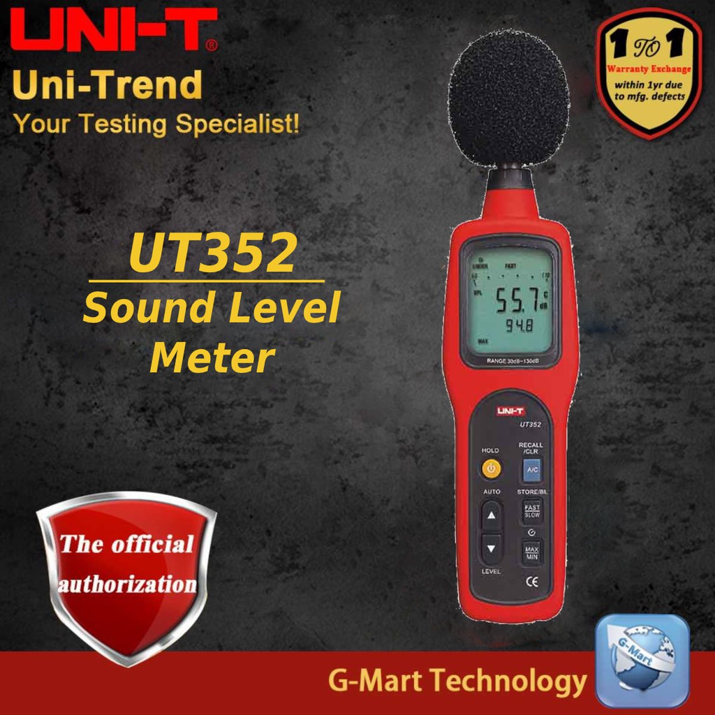 UNIT UT352 Sound Lever Meter with data storage (industrial ...