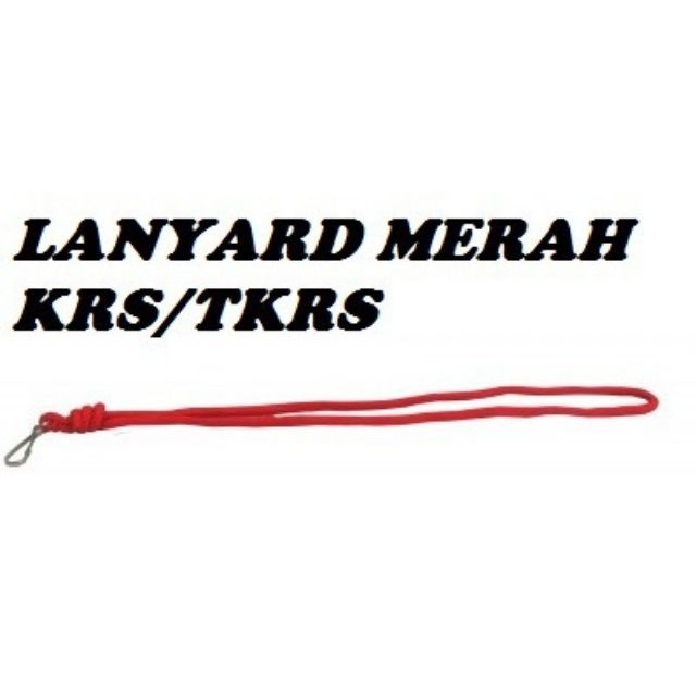 Lanyard Merah Kadet Remaja Sekolah (KRS / TKRS) | Shopee Malaysia