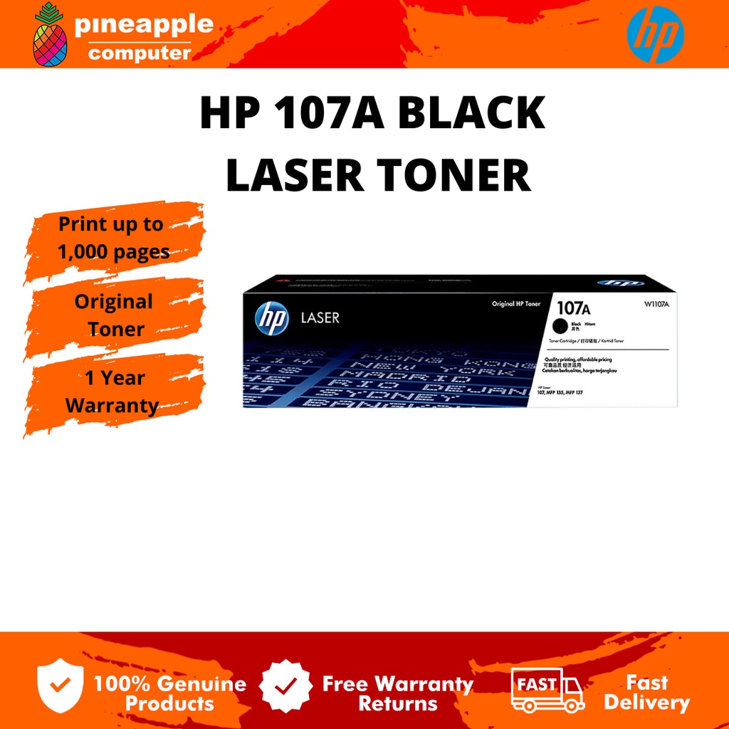HP 107A Black Original Laser Toner Cartridge | Shopee Malaysia