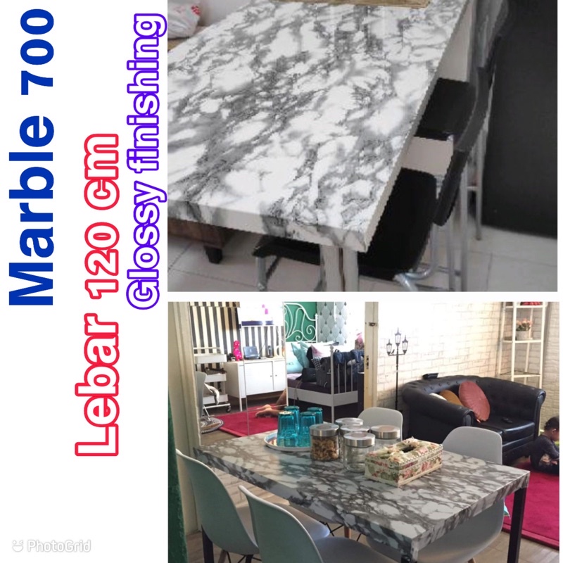 (Free pos) 120cm BIG marble sticker PVC LARGE wallpaper waterproof ...
