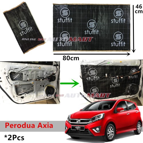 Stuffit Sound Damping Car Door Soundproof Insulation Axia(2pc,4pc,6pc ...