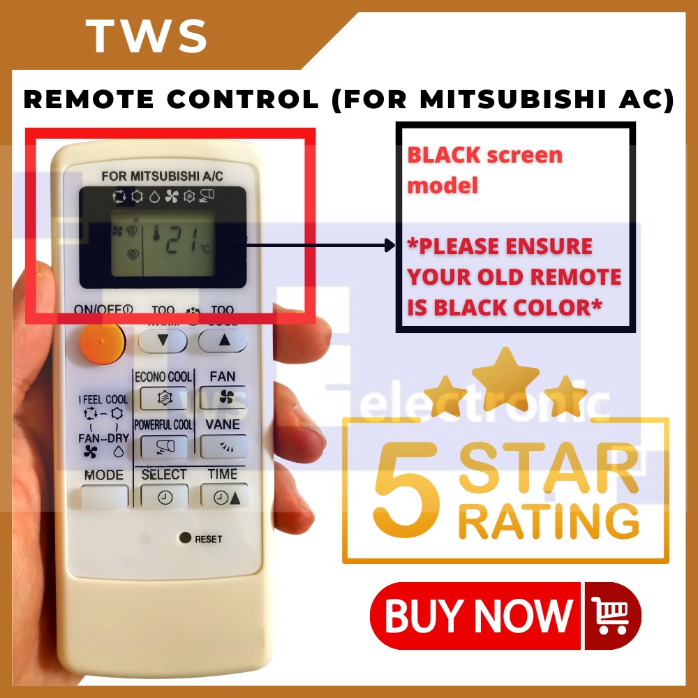 Remote Control old(For Mitsubishi air cond) | Shopee Malaysia