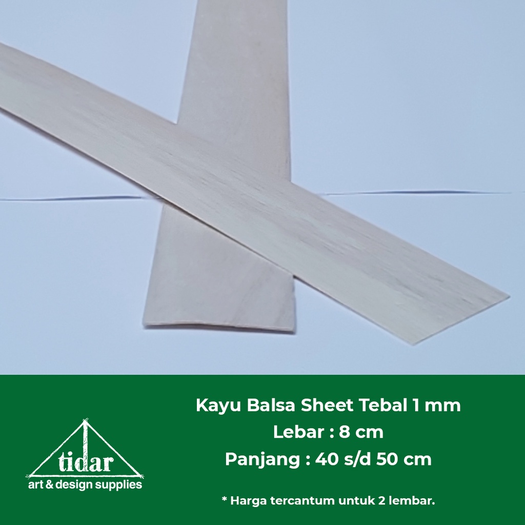 Balsa Wood Sheet 1 mm Balsa Sheet/ Board/ Balbalsa Wood/ | Shopee Malaysia