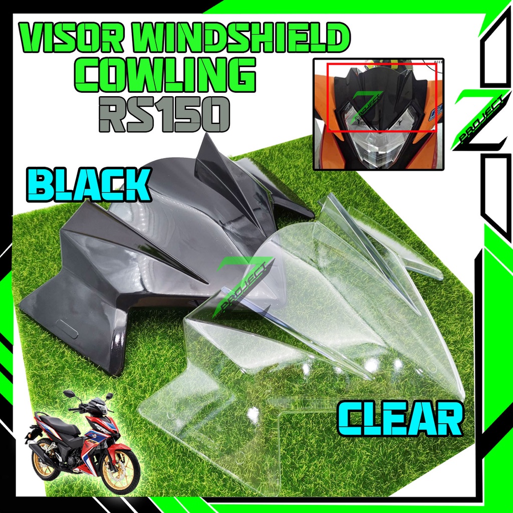 Honda Visor Windshield Cowling Design Batman Rs150 Rs150 V1 Black ...