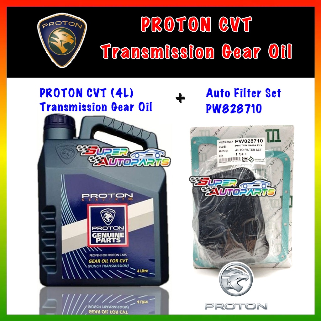 Proton CVT Transmission Gear Oil 4L Exora Saga FLX Preve Suprima S Iriz ...