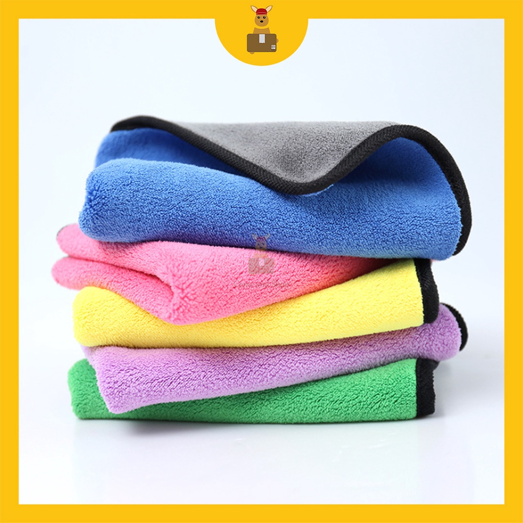 Coral Fleece Microfiber Multipurpose Towel Car Care Cleaning Wash Clean ...