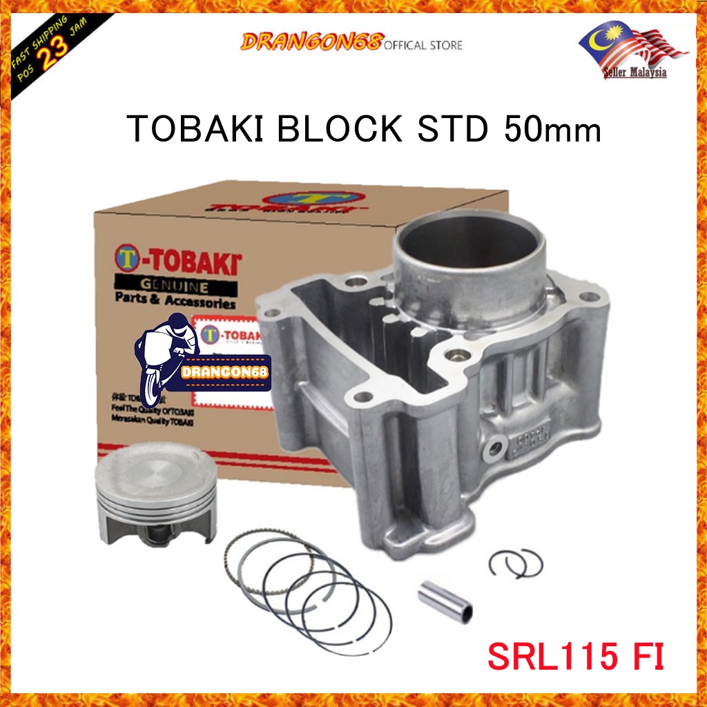 BLOCK SRL115 FI TOBAKI STD BLOCK 50MM STD (SRL115 FI) (BLOCK+PISTON ...