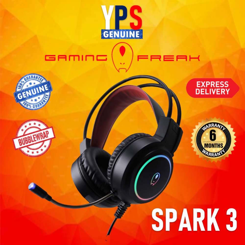 Gaming Freak Spark 3 RGB Virtual Gaming Headset USB | AUX Connection ...