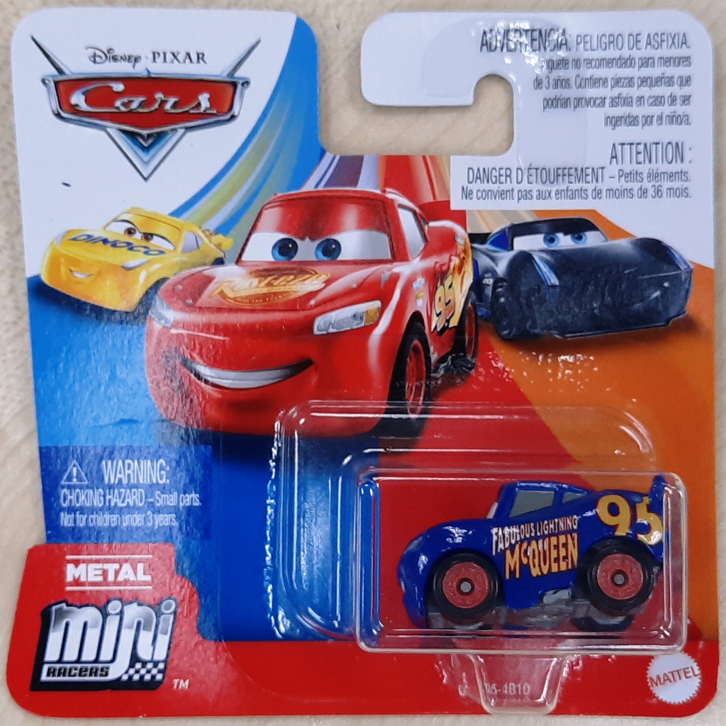 Disney Pixar Cars Mini Racers Lightning McQueen [Fabulous Metallic Rust ...