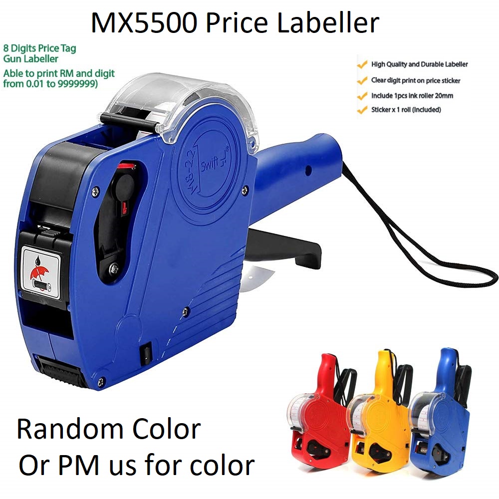 1 Line Price Label Gun Price Labeller Labeler Mx5500 MX-5500 with ...