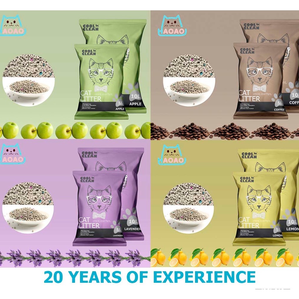 Cool Clean Bentonite Cat Litter 10L | Shopee Malaysia