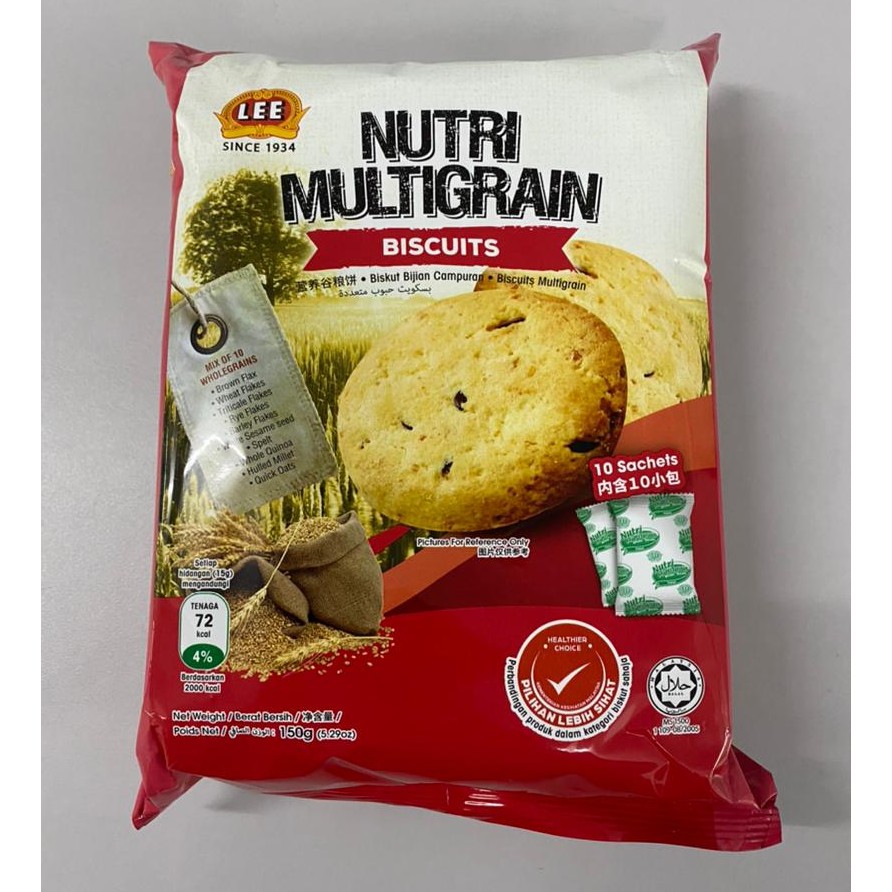 Lee Nutri MultiGrain Biscuit (x1 Pack) 150g | Shopee Malaysia