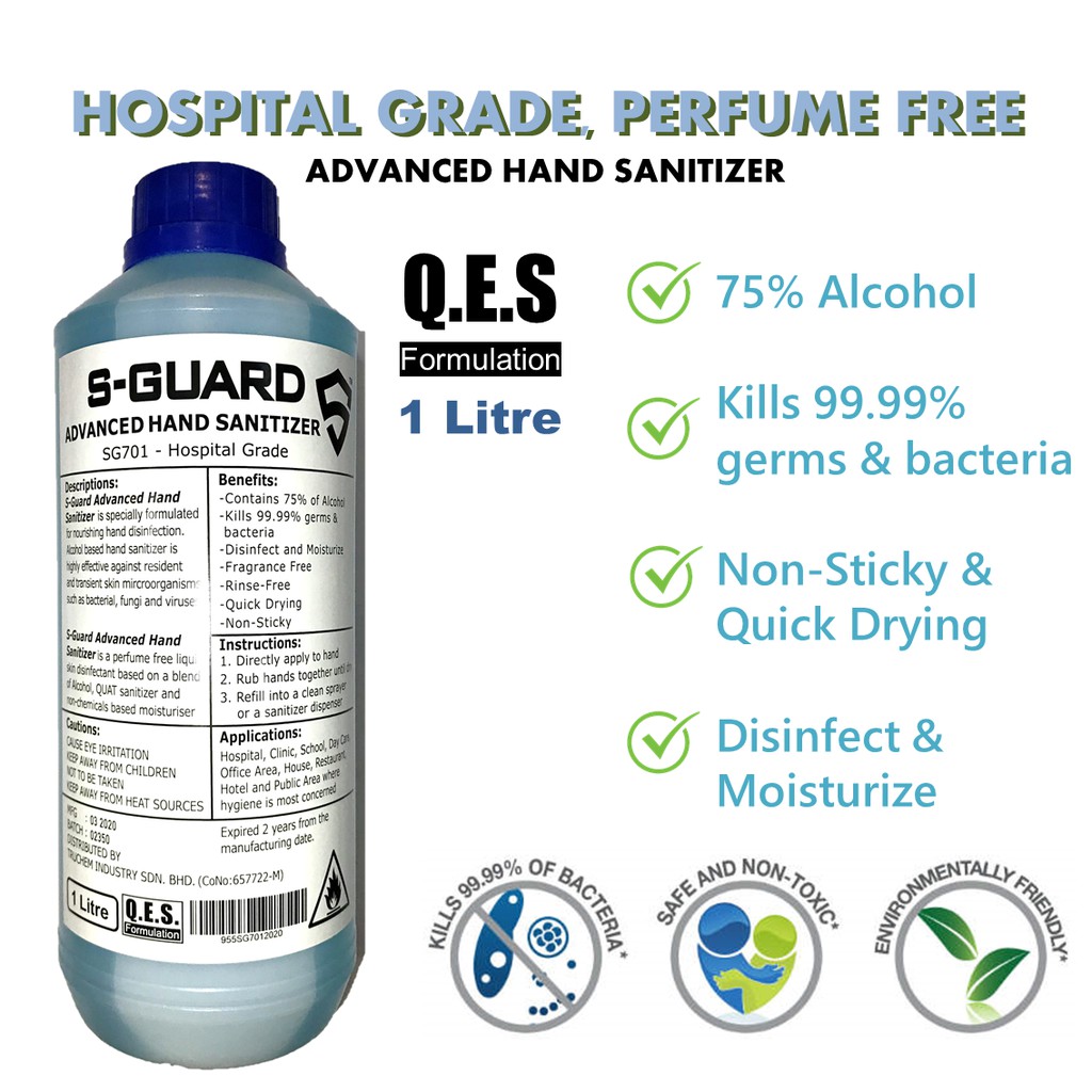 [WHOLESALE] Hospital Grade Advanced Hand Sanitizer / Sanitiser with Q.E ...
