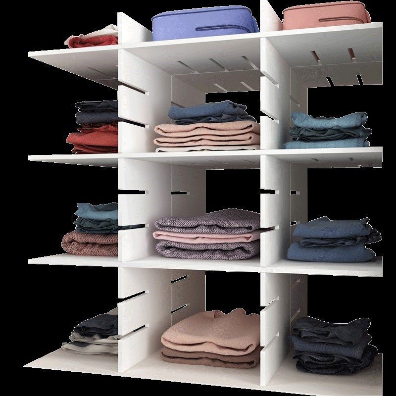 【Cabinet storage】Cabinet partitions freely combine and organize ...