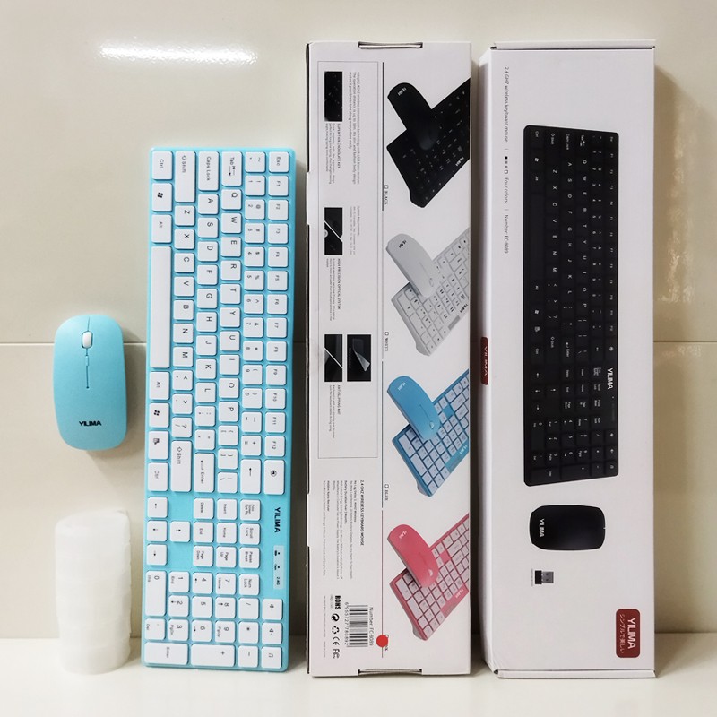 Ultra Slim 2.4G Wireless Keyboard Mouse Bluetooth Combo Pack K-06 ...