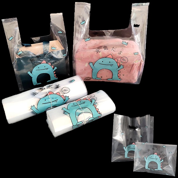 25Pcs Dinosaur Style PP Singlet Bag PP Clear Plastic Bag Transparent ...