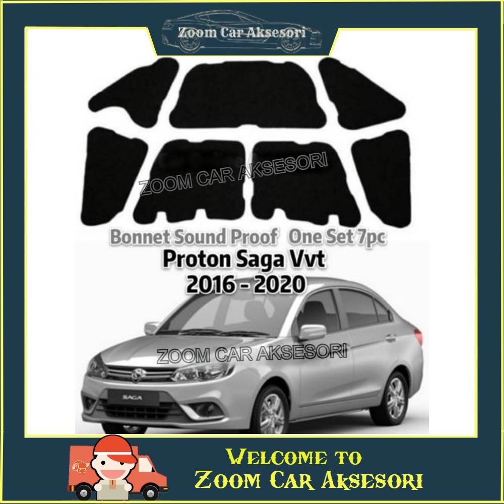 Proton Saga VVT 2016-Present CARFIT High Quality Deadening Bonnet Sound ...
