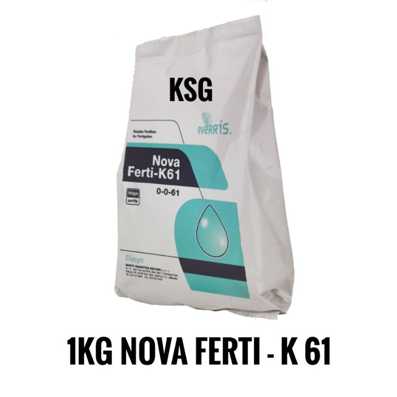 1 Kg Baja Foliar NOVA FERTI-K61 Everris 0-0-61 / Biosyn Marketing ...