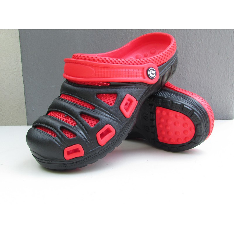 CT 1401 Kasut Separuh Sandal Ringan Men Hole Half Shoes Rubber For Men ...