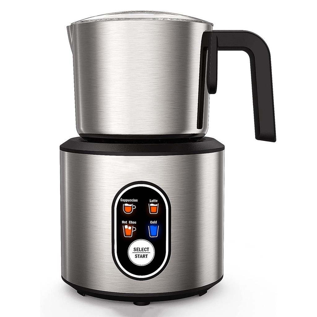 Milk Frother and Steamer for Coffee 4 in 1 Detachable Electric Milk ...