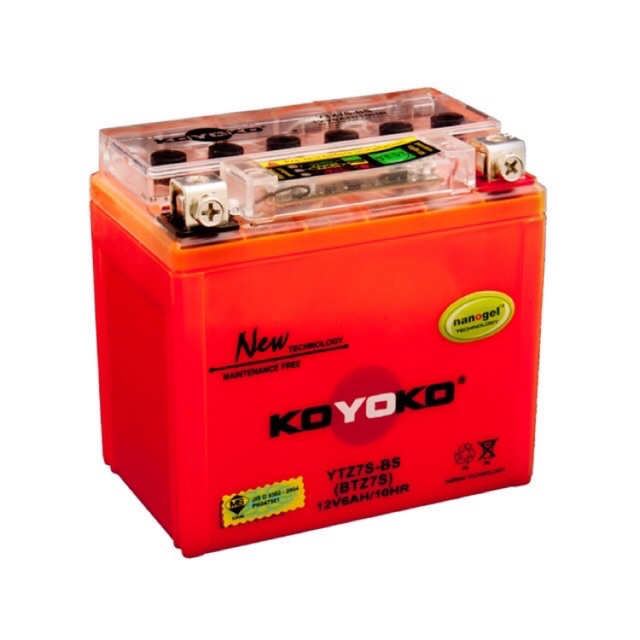 KOYOKO BATTERY • (YTZ7S-BS)Yamaha N-Max/NVX-155/ ;Suzuki Belang ;Honda ...