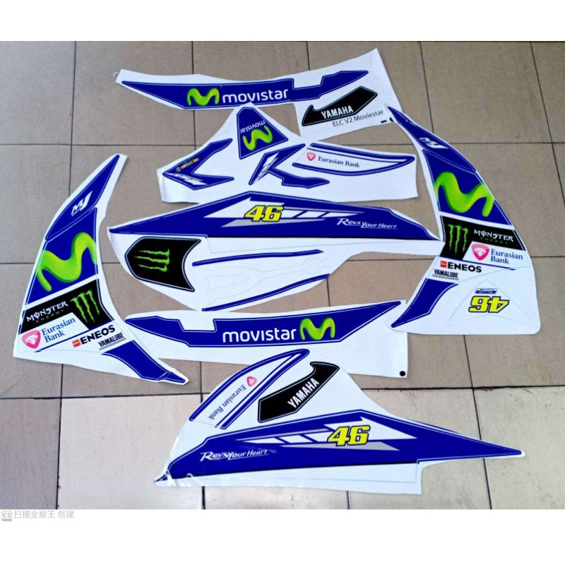 🔥HARGA RUGI🔥YAMAHA LCV1 Chrome Accessories Body Sticker🔥Tinggal Last ...