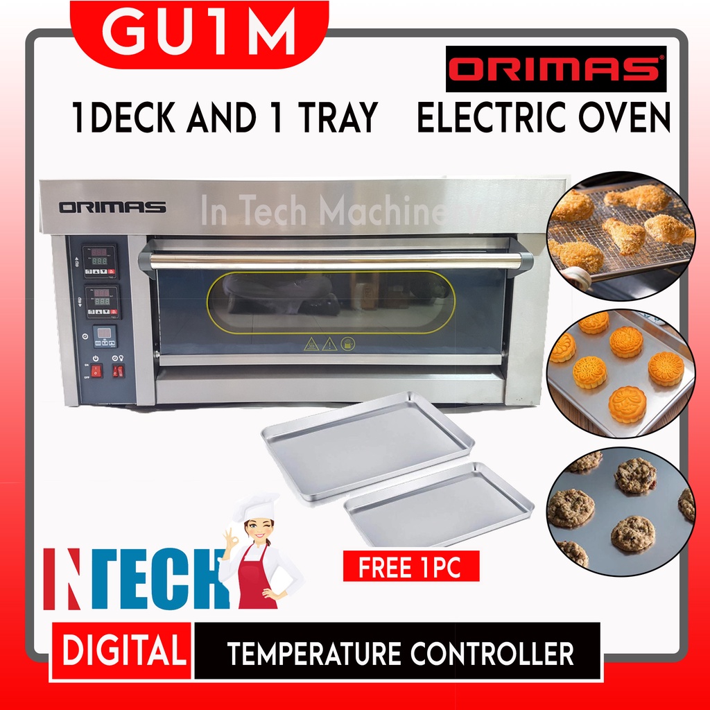 ORIMAS GU1M / GU-1M COMMERCIAL ELECTRIC OVEN 1DECK AND 1TRAY C/W ...