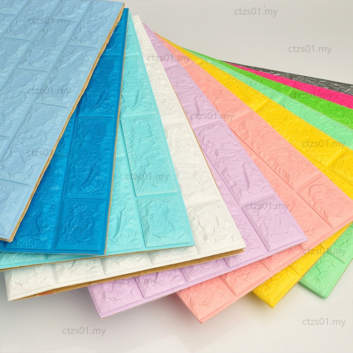 3D Wallpaper Foam Wall Sticker Bedroom Living Room Sticker Ceiling DIY ...