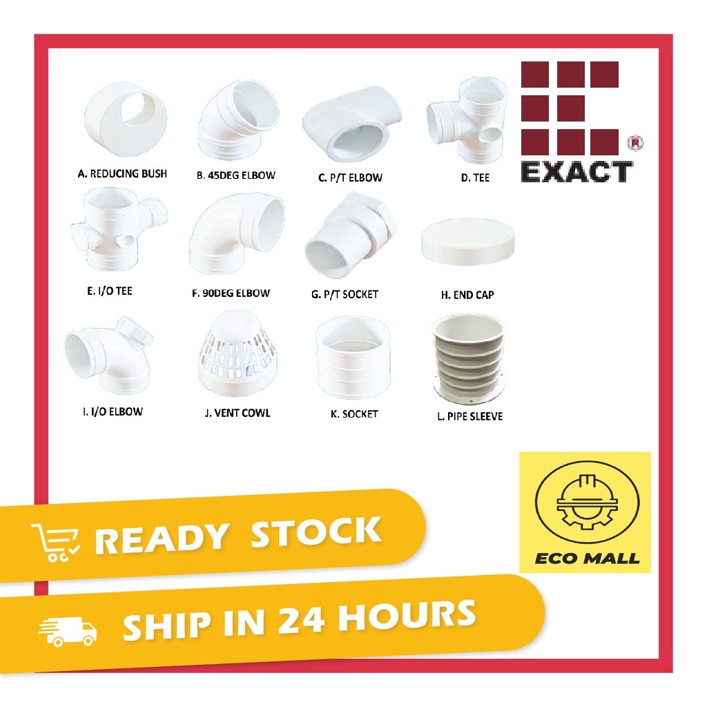 UPVC fittings 36mm to 56mm exact brand Malaysia High Quality Durable ...