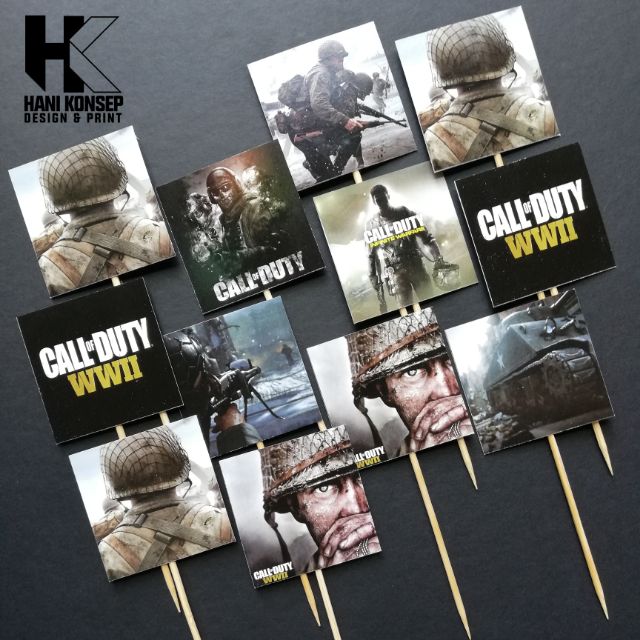 Call Of Duty Cupcakes Topper | Shopee Malaysia