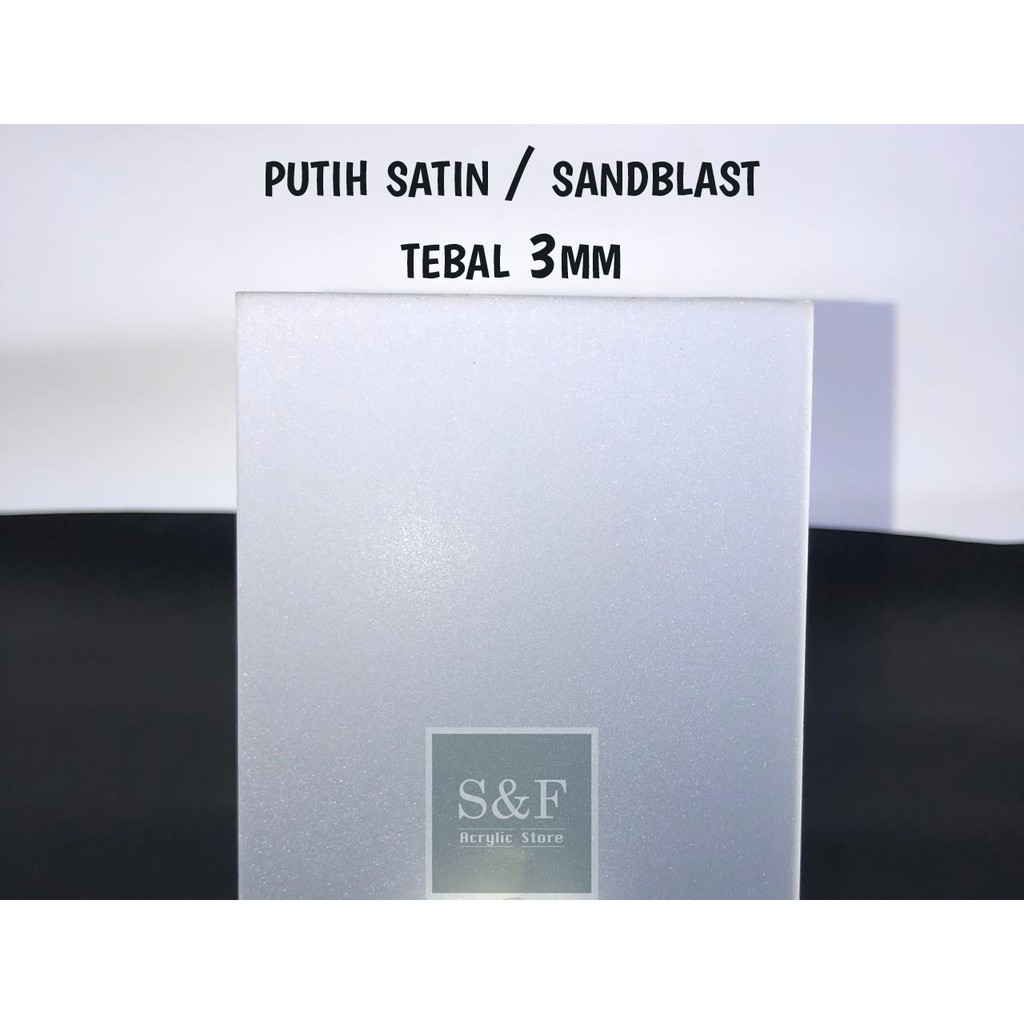 3mm SANDBLAST ACRYLIC / A3 SIZE SATIN ACRYLIC / ICE MOTIF opaque ...