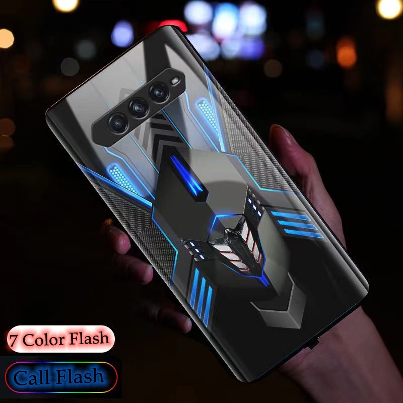 For Xiaomi Black Shark 4 5 Pro 4s 5RS Gradient Luminous LED Flash Case For Xiaomi POCO F3 X3 Pro ...