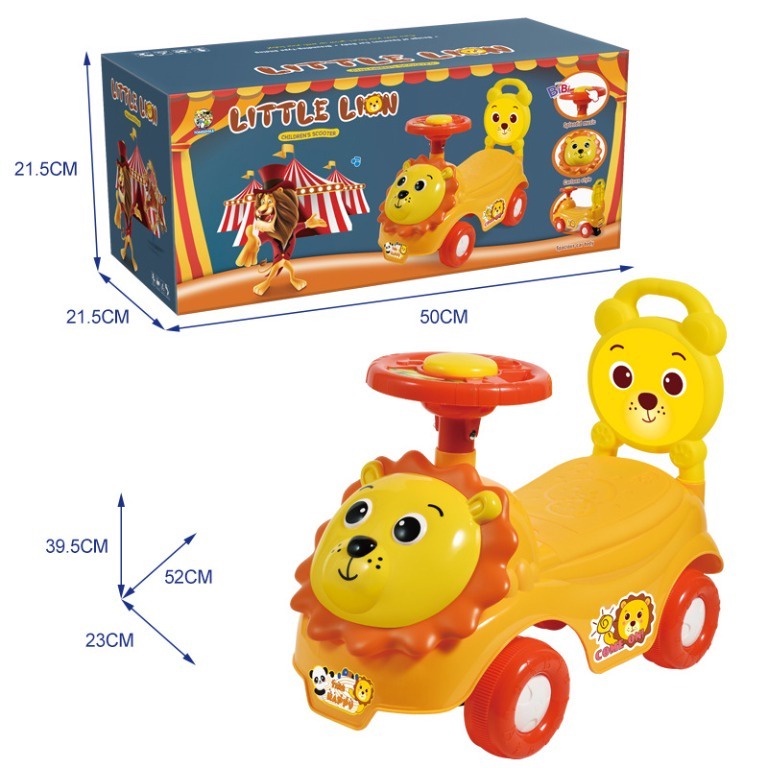 Lion Walker Car Kids Ride On Cartoon Donald Duck Daisy Lion Tigger Mini ...