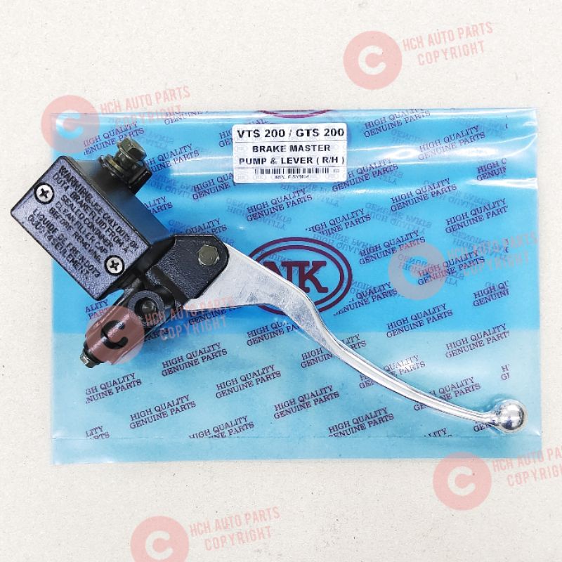 BRAKE MASTER PUMP & LEVER (FRONT & REAR ) - SYM - VTS 200 / GTS 200 ...