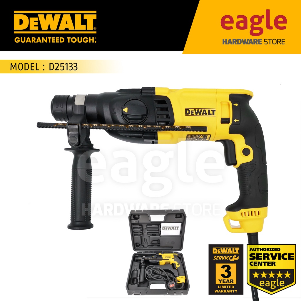 Dewalt D25133K-XD 26mm 800W 3 Mode SDS-Plus Rotary Hammer Drill ...