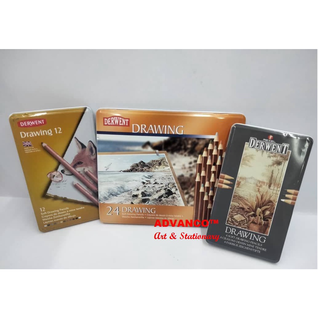 DERWENT DRAWING PENCIL SET ( 6 | 12 | 24 ) READY STOCK | Shopee Malaysia