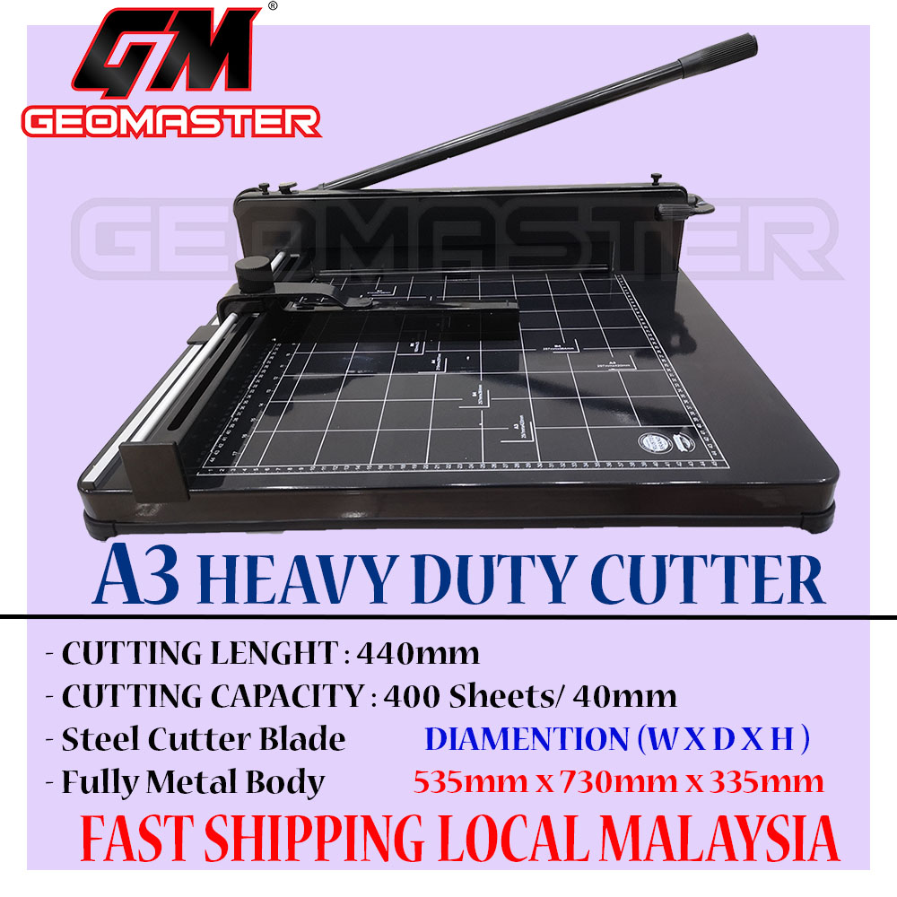 Geomaster A3 Paper Cutter Heavy Duty Paper Cutter Steel Blade Cutter A3 ...