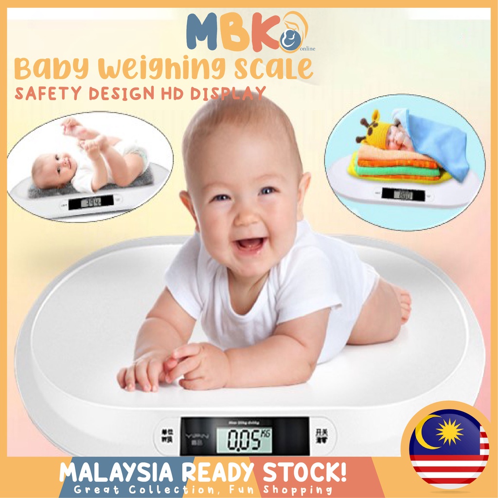 Smart Digital Baby Weighing Scale Portable Concave Design Electronic HD ...
