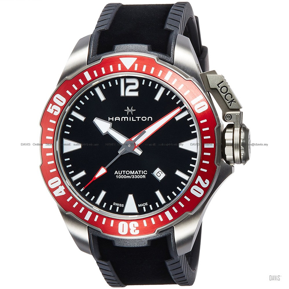 HAMILTON H77805335 Men's Watch Khaki Navy Frogman Automatic 46mm ...