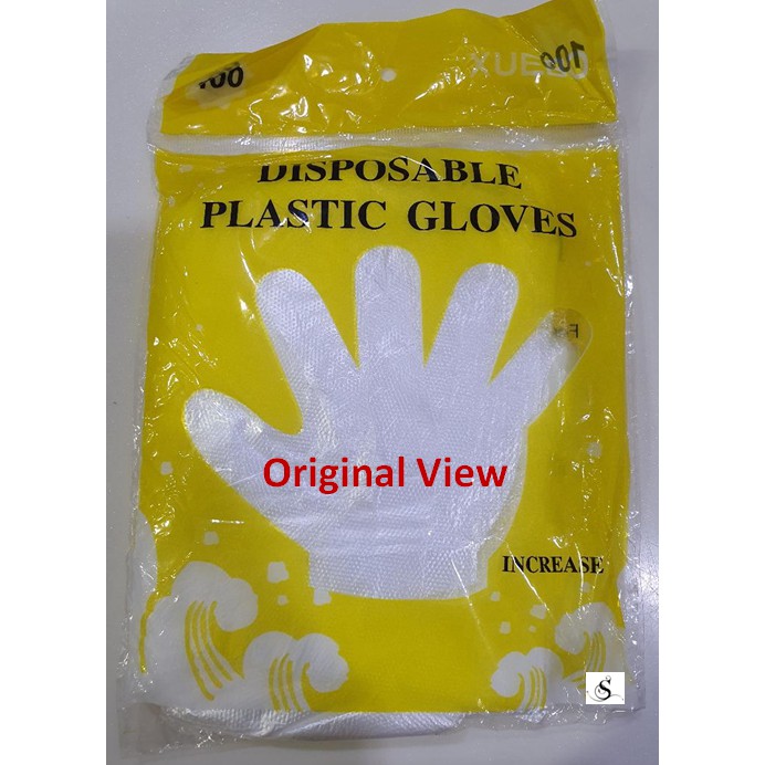 Disposable Plastic Gloves (100pcs) | Shopee Malaysia