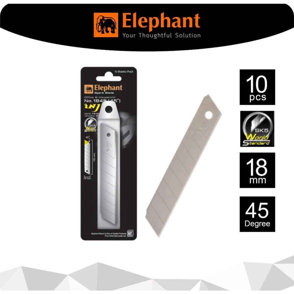 Elephant Cutter Blade/Spare Blade No. 945 9mm (45 Degree)/ No. 1845 ...
