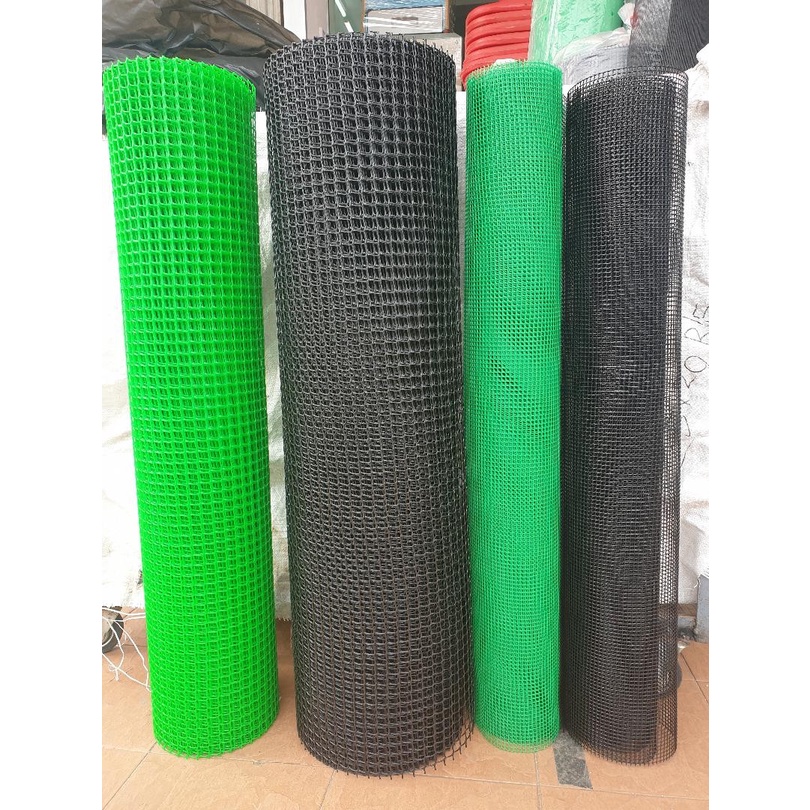Good Quality Heavy Duty PVC Square Mesh For Outdoor / Garden / Jaring ...