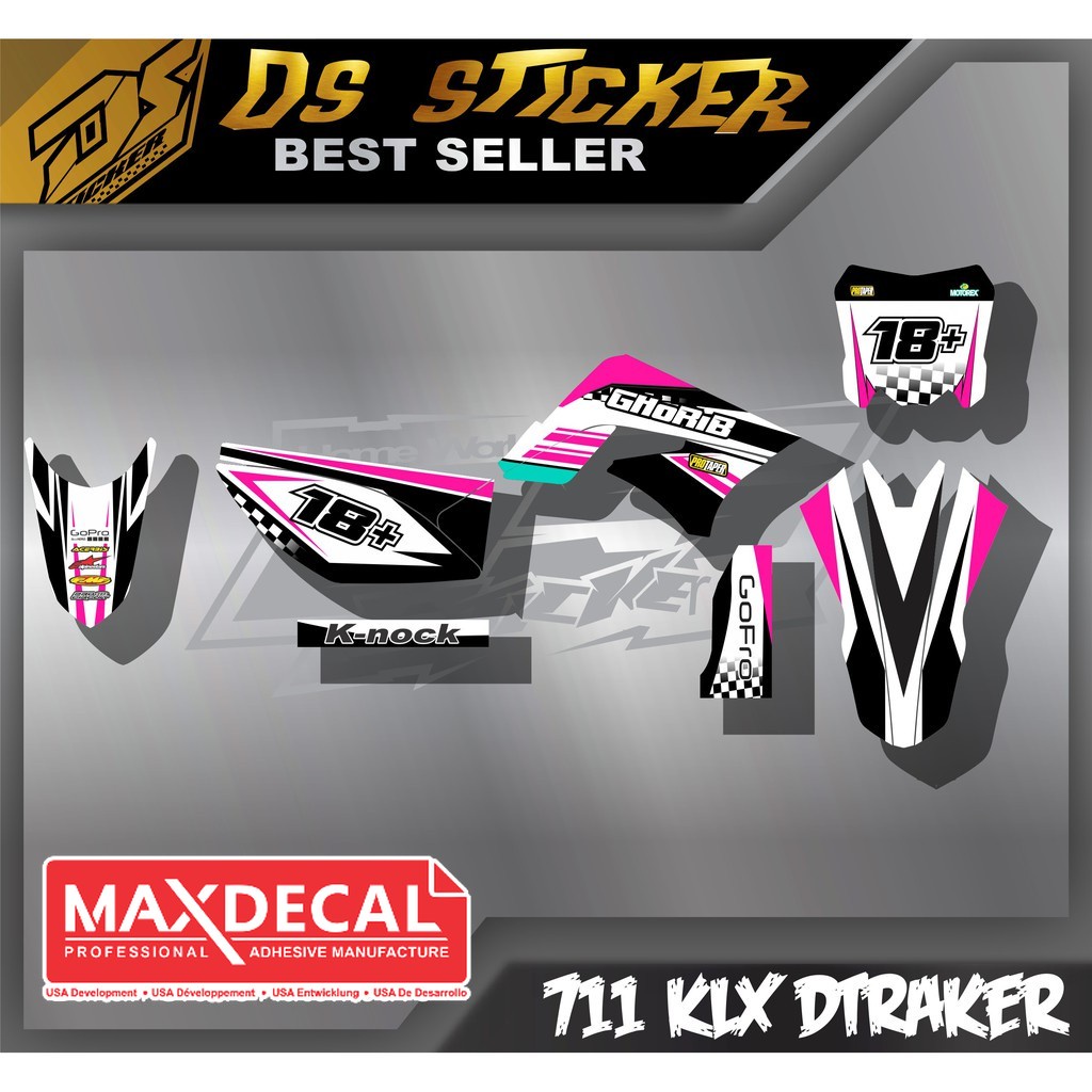 711 Decal Sticker List of Old Dtraker / Old KLX Variations | Shopee ...